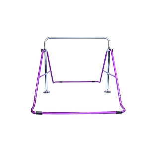 Gymnastics Bar Kids Home Training Kip Bar | Expandable Horizontal Kip Bar Folding Home Gym Equipment Boys and Girls | Junior Gymnastics Training Jungle Gym Monkey Bar Playground Gymnastic Bar Purple