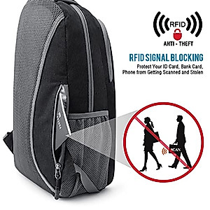 G4Free Sling Bags Small Cross Body Sling Backpack 16L Hiking Daypack, RFID Small Backpack for Men Women