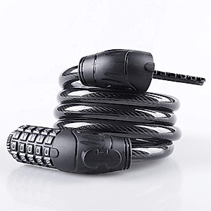 VIGAT Steel Cable Lock Bicycle Road Mountain Bike Electric Car Universal Password Lock Anti-Theft Lock 1200X12mm