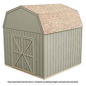 Handy Home Products Braymore 10x10 Do-It-Yourself Wooden Storage Shed
