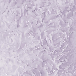Sweet Jojo Designs Purple Floral Rose Girl Baby Crib Bed Skirt Nursery Dust Ruffle - Solid Light Lavender Flower Luxurious Elegant Princess Vintage Boho Shabby Chic Luxury Glam High End Roses Ruffle