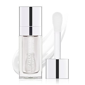 Hydrating Lip Glow Oil, Moisturizing Lip Glow Oil, Nourishing Glossy Transparent Lip Oil, Plumping Lip Oil, Lip Balm, Non-sticky Tinted Toot Lip Balm for Lip Care (CLEAR) 0.2 OZ