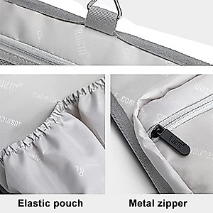 Buwico Travel Case for Dyson Airwrap, Portable Hanging Curling Iron Travel Bag with Hanging Hook, Waterproof Travel Storage Case Organizer for Dyson Airwrap (grey)