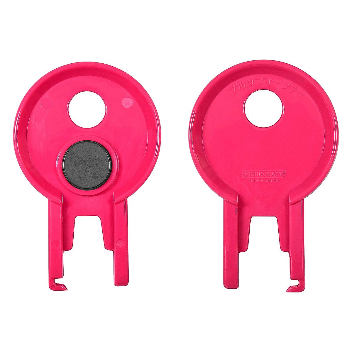 Seki Japan Multifunction Bottle Cap Opener, Plastic Body Jar Opener, Serrated Steel Parts Remove Stubborn Lids Kitchen Gripper with Pull Top Can Opener for Elderly, Women, Children