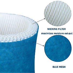 Lxiyu Upgraded Humidifier Wicking Filters Replacement Compatible with Honeywell HAC-504AW, Filter A for Models HAC-504, HAC-504AW, HCM 350 and Other Cool Mist Models (6 Pack)