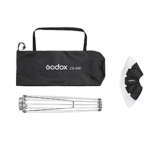 GODOX CS-50D Lantern Softbox 50cm/20inch Omni-Directional Light Modifier Bowens Mount for Godox SL60W SL150 II, UL150, VL150 Light for Video Recording, Live Streaming, and Film Making