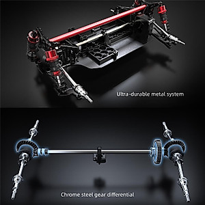 Fenamx Rc Truck 4x4 Rc Brushless Rc Truck 14209 Electric Powered RC Car Brushless Motor and Esc, Rc Cars for Adults,1/14 4wd High Speed Rc Cars Drift for Adults Off Road Rc Car