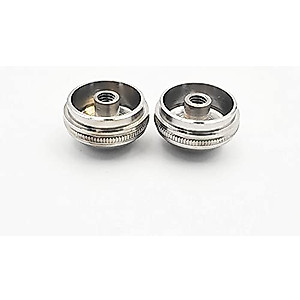 Jiayouy Silver Plated Flute Head Crown Headjoint Screw Cap Flute Repair Parts Instrument Accessory