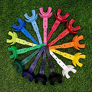 Markwort Vettex Doubleguard Mouthguard for Football, Lacrosse, MMA, Boxing, Braces - Breathable Doubleguard with Lip Protection and Strap,White