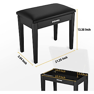 Donner DEP-20 Beginner Digital Piano + Donner Black Piano Bench