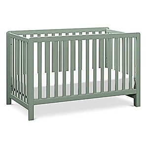 Carter's by DaVinci Colby 4-in-1 Low-Profile Convertible Crib in Light Sage, Greenguard Gold Certified