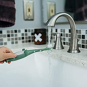 Dr. Brown's Baby and Toddler Toothbrush, Green and Orange Dinosaur 2-Pack, 1-4 Years