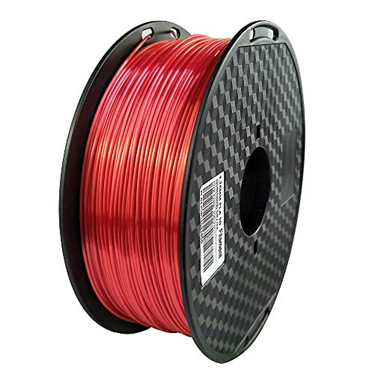 CC3D Silk Red PLA Filament 1.75 mm 1KG 3D Printer Filament Spool FDM 3D Printing Material Shiny Finish Silky PLA Glossy Metal Filament Metallic Red PLA