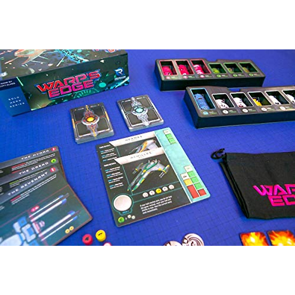 Renegade Game Studios Warp's Edge | A Solo bag-building Game of Epic Space Combat for Ages 10+