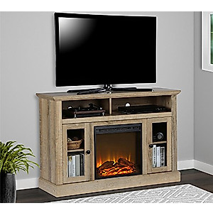 Ameriwood Home Chicago Electric Fireplace TV Console for TVs up to a 50", Natural