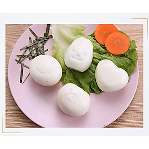 3Pcs Boiled Egg Mold Cute Cartoon 3D Egg Ring Mould Bento Maker Cutter Decorating Egg Tool 5 * 4.5 * 5CM