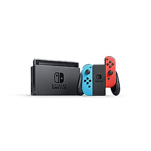 Nintendo Switch – Neon Red and Neon Blue Joy-Con Super Mario Party (Renewed)