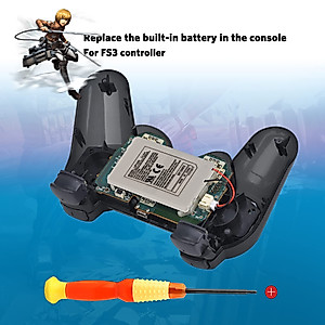 Xahpower 2 Pack PS3 Controller Battery, LIP1359 Replacement Battery for Sony Playstation 3 CECHZC2E CECHZC2U Controller with USB Cable and Tools
