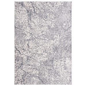 SAFAVIEH Eternal Collection Area Rug - 8' x 10', Light Grey & Grey, Modern Abstract Design, Non-Shedding & Easy Care, Ideal for High Traffic Areas in Living Room, Bedroom (ETL230H)
