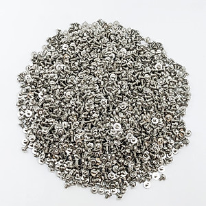 Bfenown 100 pcs M3x5 Silver Round Head PC Mounting Computer Screws Computer Case Fixed Motherboard Screw