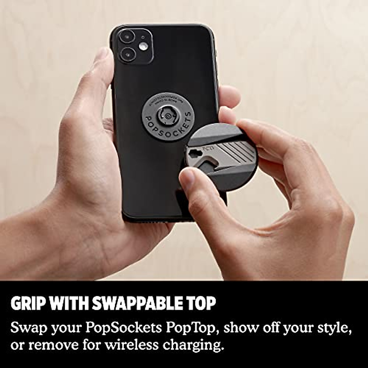 PopSockets: PopGrip SOG Multi Tool - Black, for smartphones