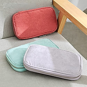 JFMncoZal Pencil case, Corduroy Pencil case, Large Capacity Simple Stationery Bag for Students Green