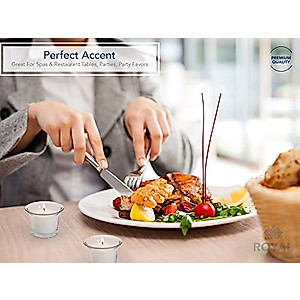 Votive Candle, Unscented White Wax, Box of 72, for Wedding, Birthday, Holiday & Home Decoration (10 Hour) by Royal Imports