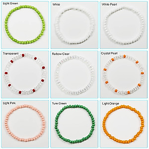 Bala&Fillic Opaque Black Color 4mm Seed Beads About 1200pcs/100Grams in Bag, 6/0 Glass Craft Beads for Making Bracelet and Necklace (Black)