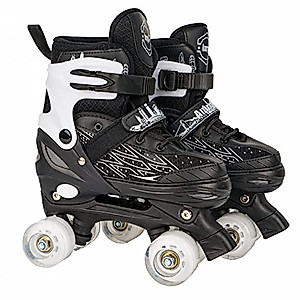 WiiSHAM Roller Skates for Kids 4 Size Adjustable Roller Skates,Fun for Boys and Kids