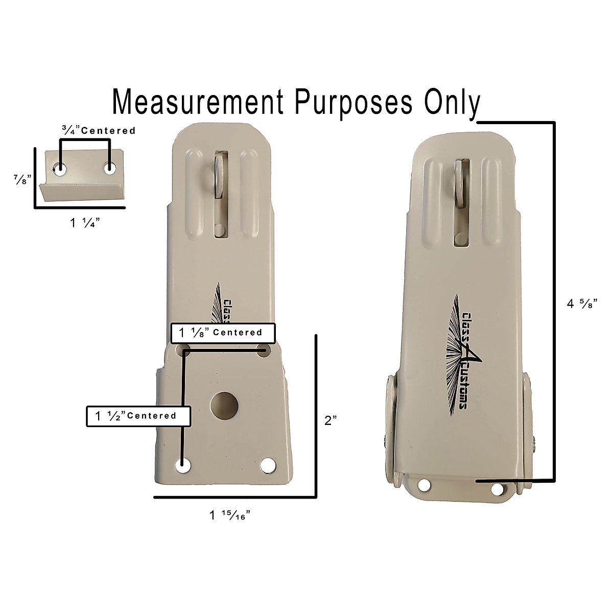 Class A Customs | Four (4) Pack of White Locking Fold Down Camper Latch and Catch