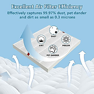5 Pack C545 Replacement Filter S Fit for Winix C545 Air Puri-fier, H13 Ture HEPA Filter Replace Part # 1712-0096-00 and 2522-0058-00