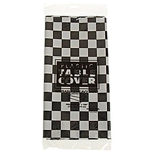 Plastic Checkered Tablecover,54" x 108"
