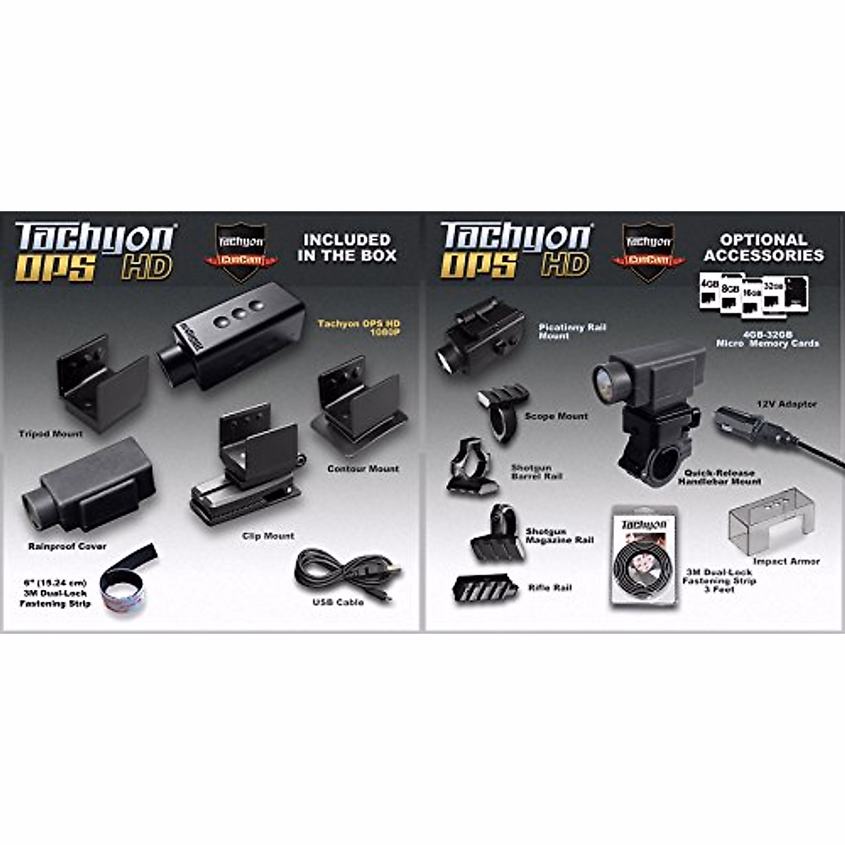 Tachyon OPS Full-HD 1080p Helmet Camera