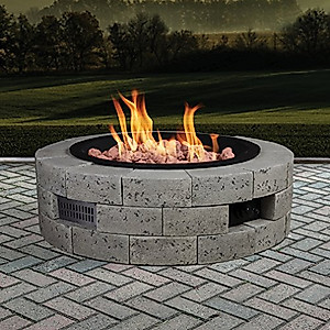 Stanbroil 2 Pcs Fire Pit Slotted Venting Panel Kit, 6x12-inches, Black Steel