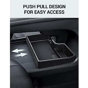 Ecarzo 2025 Upgraded Console Bottom Organizer Compatible with 2021-2025 Toyota Sienna Accessories, Lower Center Console Tray Storage Box with Multiple Compartments