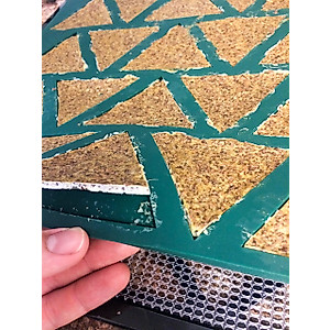 Triangle Chip Silicone Sheet Mold Compatible With Compatible With Samson Compatible With Aroma 6 tray food dehydrators Bright Kitchen Re-Usable Non-Stick Mat