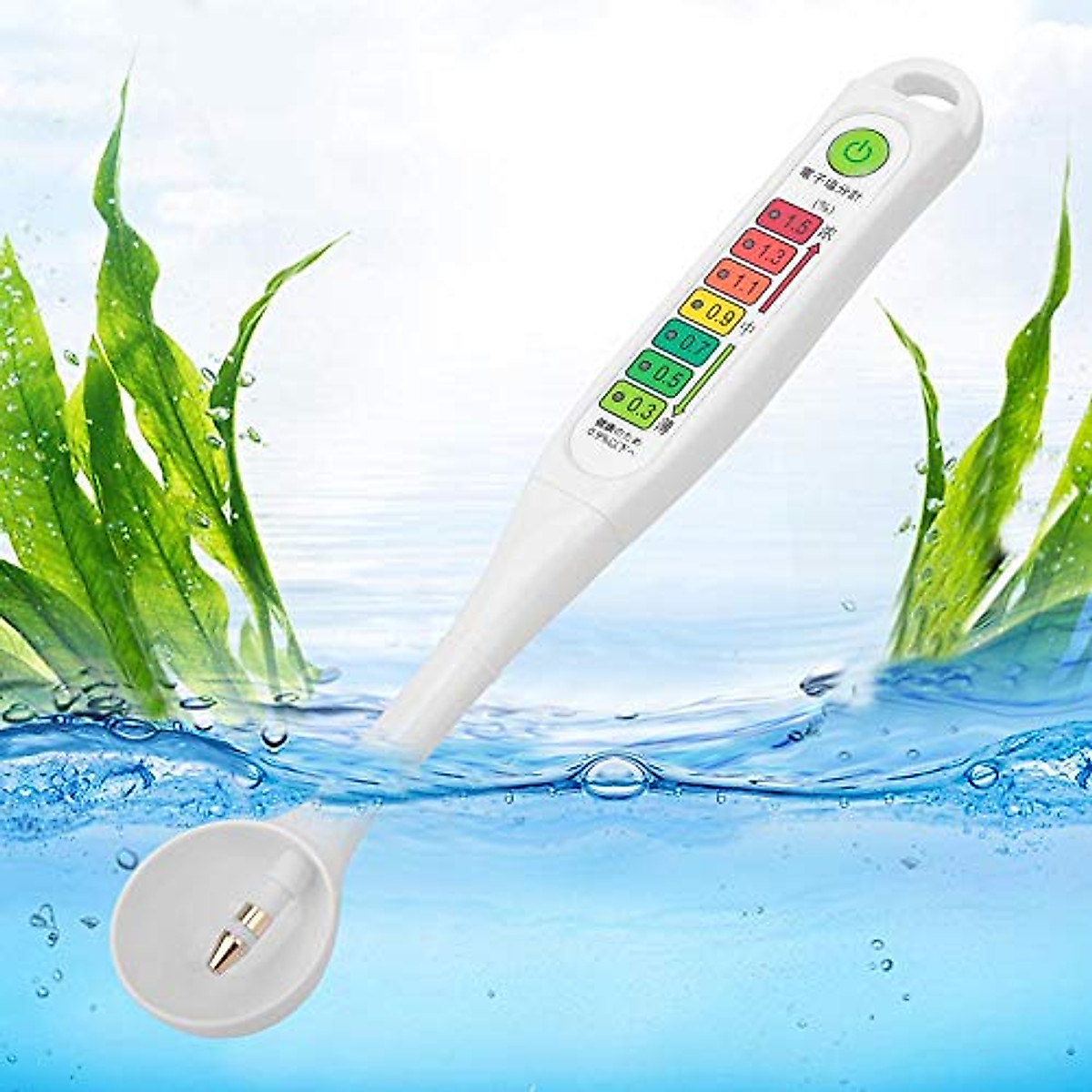 Salinometer, Food Liquid Salinity Tester Meter Professional LED Lights Accurate Salinometer for Determination of Salt Concentration in Liquid Foods
