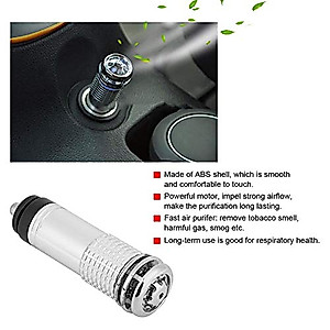 Mini Car Air Purifier, Professional Air Cleaner Negative Lon Purifier with Fast Air Purifer and Powerful Motor for Vehicle, Office, Househeld, Travel