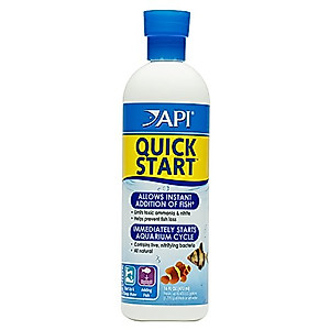 API QUICK START Freshwater and Saltwater Aquarium Nitrifying Bacteria 16-Ounce Bottle