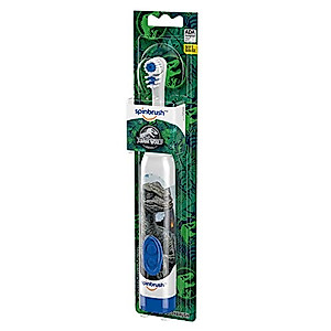 Jurassic World Kid’s Spinbrush Electric Battery Toothbrush, Soft, 1 ct