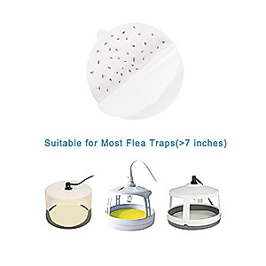 Flea Trap Refill Discs Sticky Pads 30 Pcs, 7.1 Inch Round Replacement Glue Boards for Victor The Ultimate and Other Flea Traps for Inside Your Home