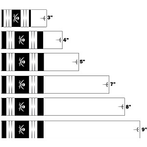 White Water Archery Non-Laminated Skull and Swords Calico Jack White Flag Traditional Arrow Wraps 15 Pc Choose Length Width (4, 1.4)