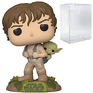 POP Star Wars: The Empire Strikes Back 40th Anniversary - Luke Skywalker Training with Yoda Funko Pop! Vinyl Figure (Bundled with Compatible Pop Box Protector Case), Multicolored, 3.75 inches