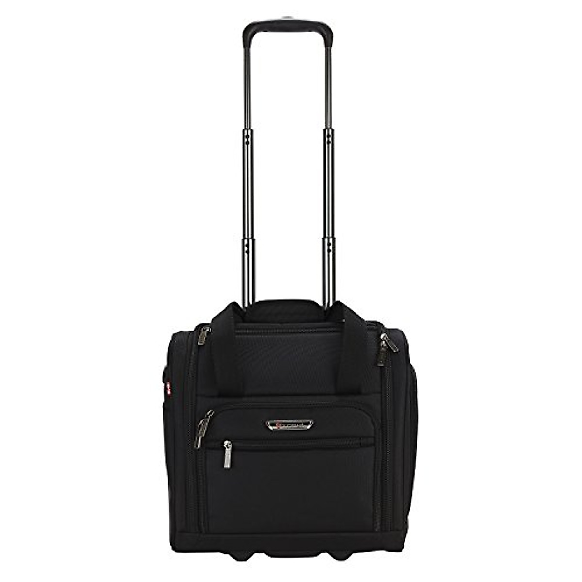 TPRC Smart Under Seat Carry-On Luggage with USB Charging Port, Black, Underseater 15-Inch