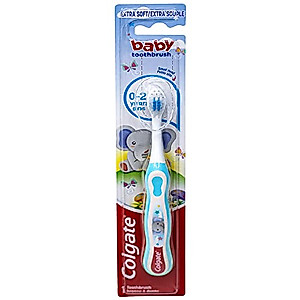 Colgate My First Baby Toothbrush, Extra Soft, (Colors Vary) - Pack of 3