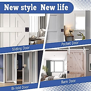 HOMOTEK Privacy Sliding Door Lock with Pull Oil Rubbed Brass- Replace Old Or Damaged Pocket Door Locks Quickly and Easily, 2-3/4”x2-1/2”, for Door Thickness for 1-3/8”