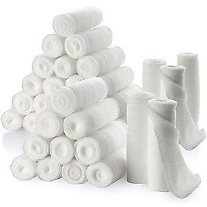 Gauze Bandage Rolls - 4 Yards Per Roll of Medical Grade Gauze Bandage and Stretch Bandage Wrapping for Dressing All Types of Wounds and First Aid Kit by MEDca, (3" Pack of 36)