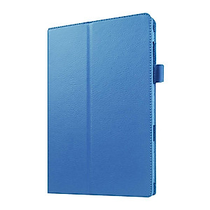 EKVINOR Galaxy Tab E 9.6 Case - Slim Leather Stand Folio Case Cover for Samsung Galaxy Tab E 9.6 Inch Tablet (Fit All Versions SM-T560 T561 T565 and SM-T567V) - Light Blue