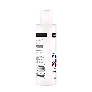 Neutrogena Makeup Melting Nourishing Micellar Milk with 7% Emollient-Vitamin Complex, Soothing Fragrance-Free Eye, Lip & Face Makeup Remover for Sensitive & Dry Skin, Oil-Free, 6.7 fl. oz