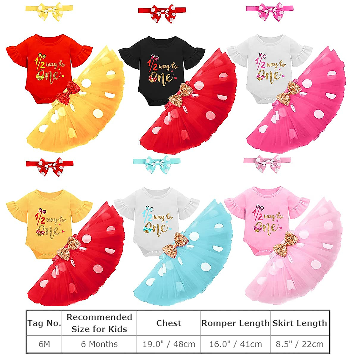 First Birthday Girl Outfit It’s My 1st Birthday Outfits Cake Smash Photo Props Newborn Christmas Outfit Pink Tutu Skirts Set Romper Headband Summer Clothes Short Sleeve Tutu for Toddler Red 6 Months